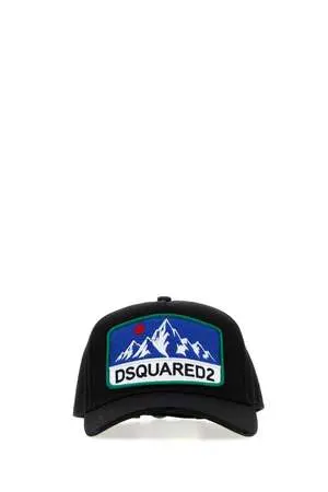 Dsquared2 Gabardine Baseball Cap - Black
