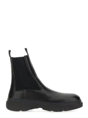 Burberry Leather Boot - Black