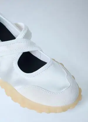 JIL SANDER Satin Strap Slip-on Shoes