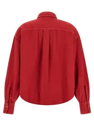 Brunello Cucinelli Cotton And Linen Shirt - Red