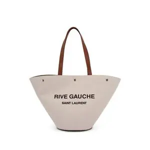 Saint Laurent Neutrals Tote Bags - Cream
