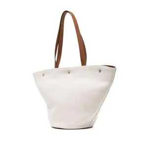 Saint Laurent Neutrals Tote Bags