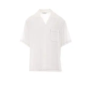 LANVIN Shirt With Mother And Daughter Print On The Back - White