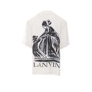 LANVIN Shirt With Mother And Daughter Print On The Back