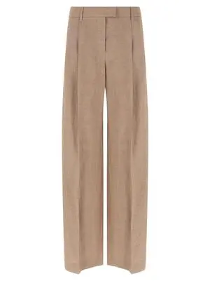Brunello Cucinelli Loose Pleated' Pants - Pink