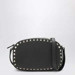 Valentino Garavani Rockstud Camera Case Crossbody Bag In Leather - Black