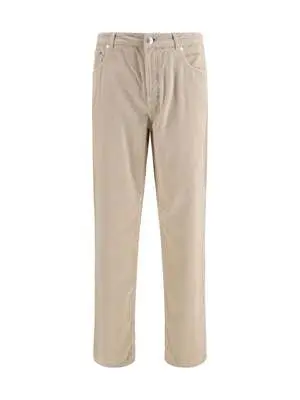 Brunello Cucinelli Brunello Cucinelli Men Corduroy Pants Cream