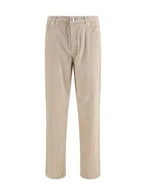 Brunello Cucinelli BRUNELLO CUCINELLI Corduroy Trousers Cream