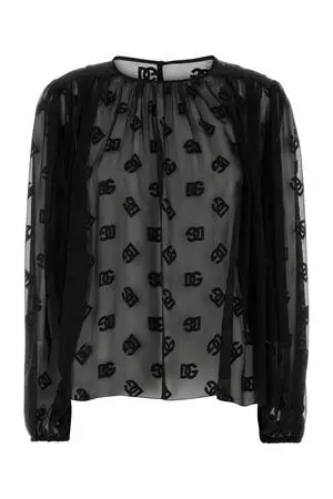 Dolce & Gabbana Organza Blouse - Black