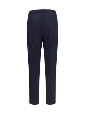 Brunello Cucinelli Virgin Wool Pants - Blue