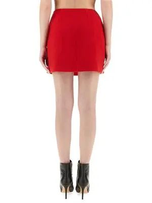 Balmain Wool Mini Skirt