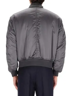 TOM FORD Silk Bomber Jacket - Gray