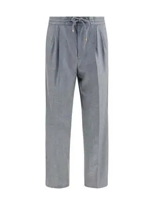 Brunello Cucinelli Virgin Wool Pants - Gray