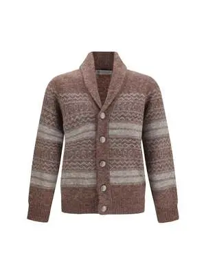 Brunello Cucinelli V-neck Button Cardigan - Multicolor