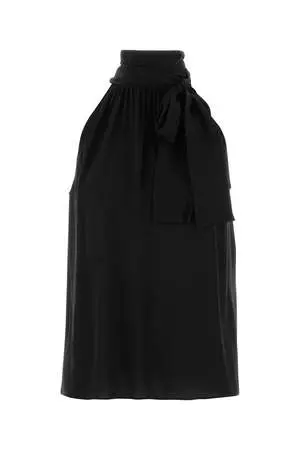 Valentino Garavani Crepe Top - Black