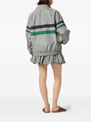 Miu Miu Tech Silk Blouson Jacket