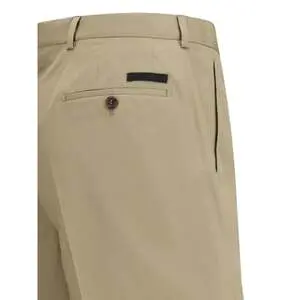 Prada Cotton Trousers - Cream
