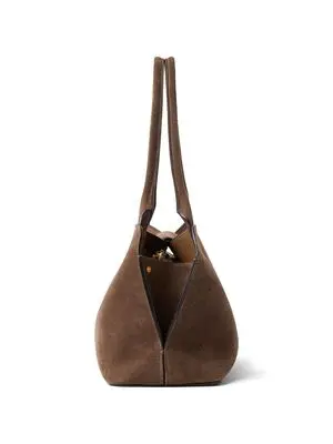 Versace Vivian Suede Leather Shoulder Bag