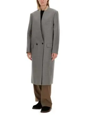 Moschino Wool Coat - Gray