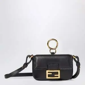 Fendi Nano Baguette Charm Black - Multicolor