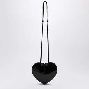 Alaïa Le Coeur Patent Leather Bag - Black