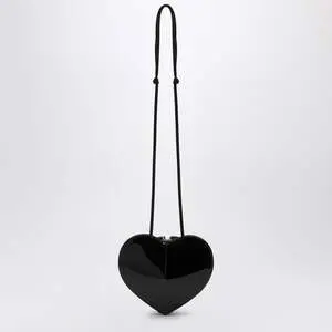 Alaïa Le Coeur Patent Leather Bag - Black