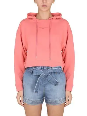 Stella McCartney Sweatshirt With Logo Embroidery - Pink