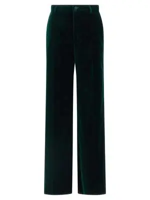 Gucci Velvet Trousers - Green
