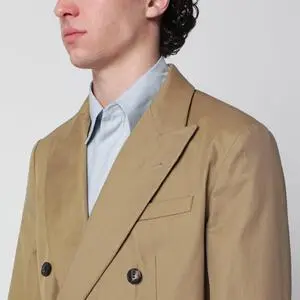 Dries Van Noten Camel Double-breasted Jacket