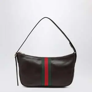Gucci Small Lunetta Leather Bag - Brown