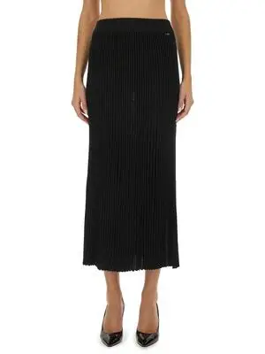 Kiton Knit Skirt - Black