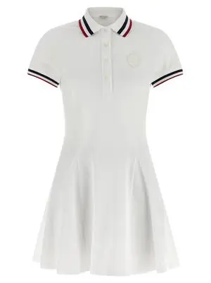 Brunello Cucinelli Logo Embroidery Tennis Dress - White
