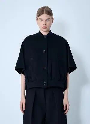 Max Mara Cashmere Cropped Sleeve Jacket