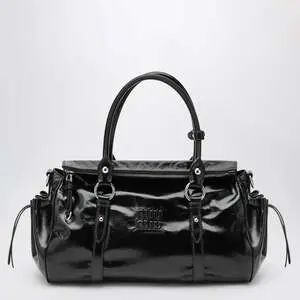 Miu Miu Large Top-handle Bag In Glossy Leather
