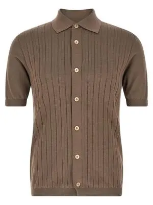 Brunello Cucinelli Operated Ribbed Shirt