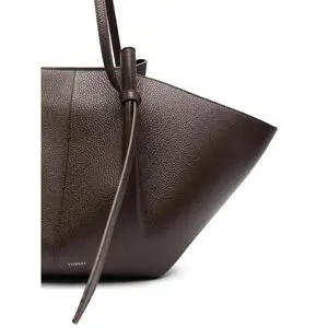 Yuzefi Leather Tote - Brown