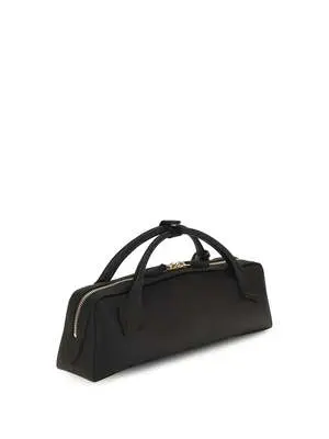 Alaïa Satin Le Teckel Clutch - Black