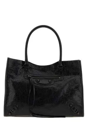 Balenciaga Leather Small Le City Handbag - Black