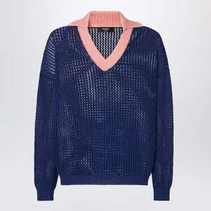 Fendi Cotton Jumper - Blue
