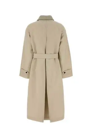Bottega Veneta Embroidered Wool Blend Trench Coat - Multicolor