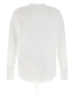MAISON MARGIELA Raw Cut Hem Shirt - White