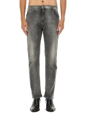 Balmain Regular Fit Jeans - Gray