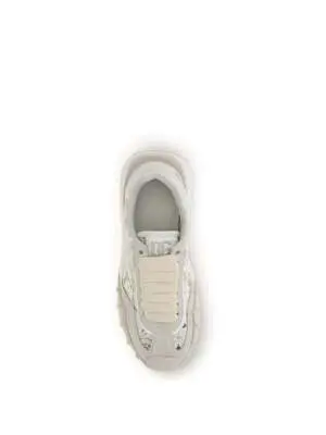 Dolce & Gabbana Leather And Lace Sneakers - Multicolor