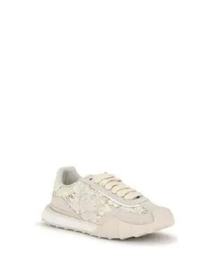 Dolce & Gabbana Leather And Lace Sneakers - Multicolor