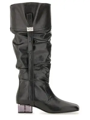 GANNI Slouchy Boot Butterfly - Black