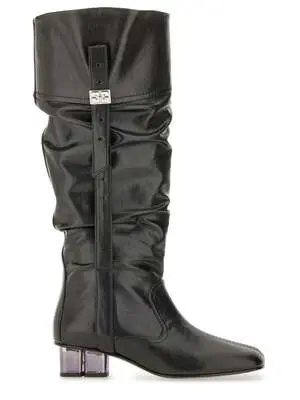 GANNI Slouchy Boot Butterfly - Black