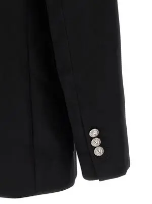 Balmain Grain De Poudre Blazer - Black