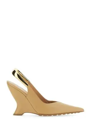 Bottega Veneta Pointed Slingback Pumps - Brown