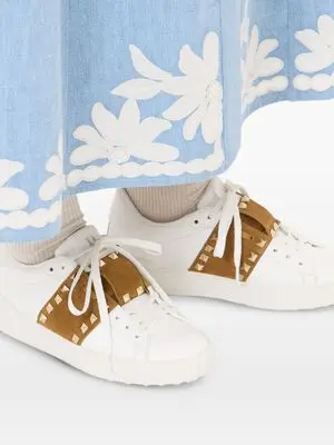 Valentino Garavani Rockstud Untitled Leather Sneakers - Multicolor