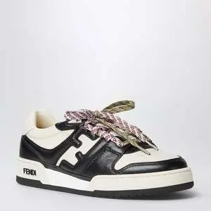 Fendi Leather Match Sneakers - Black